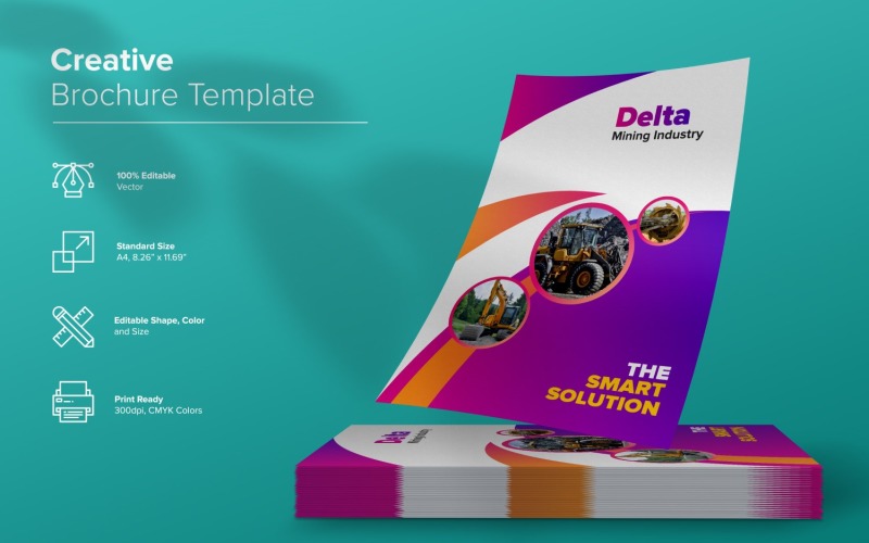 Delta Mining Industry Brochure #202704 - TemplateMonster