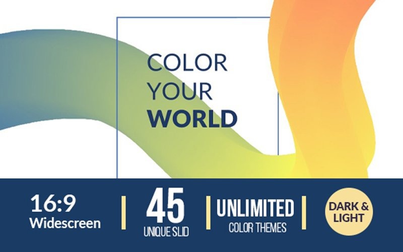Color Your World PowerPoint-Präsentation - TemplateMonster