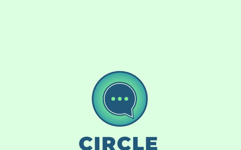Circle Message, Social Media Logo #202928 - TemplateMonster