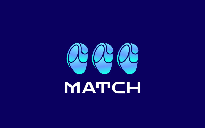 Letra M Tech Gradient Logo #202918 - TemplateMonster