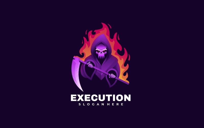 Execution Gradient Logo Template #203081 - TemplateMonster