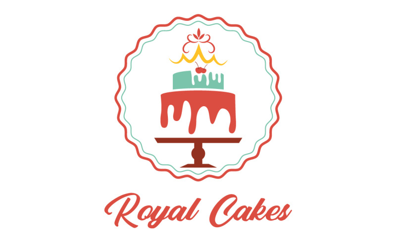 Plantilla de logotipo de Royal Cakes - TemplateMonster