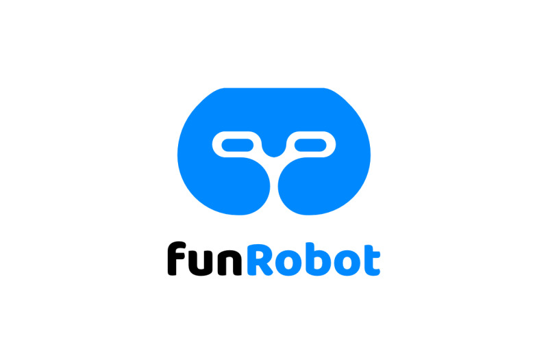 Blue Fun Robot - Sparta Logo #205410 - TemplateMonster