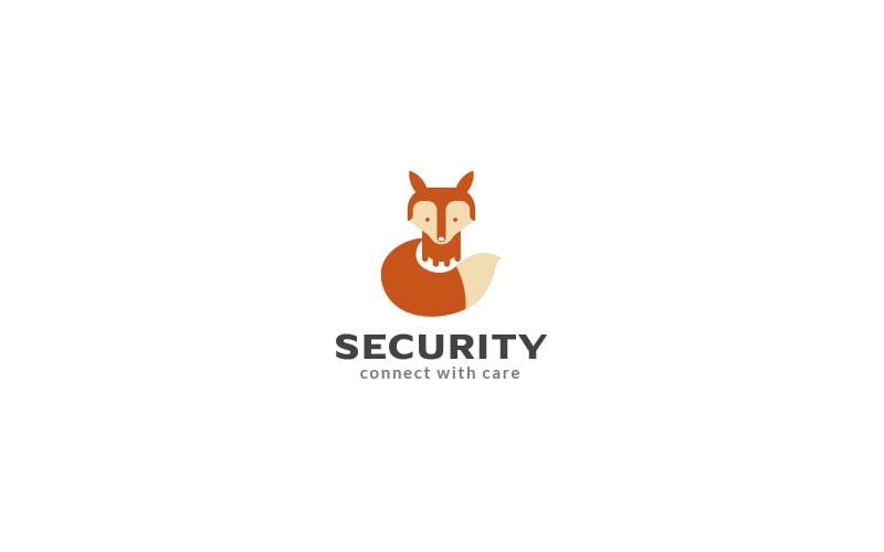 Security Fox Logo Design Template #205485 - TemplateMonster