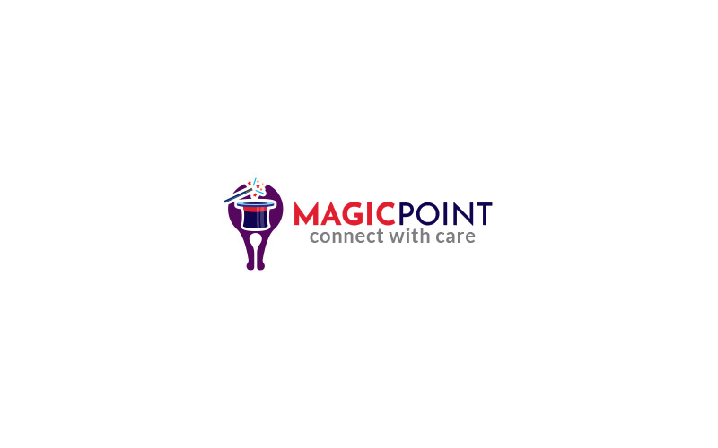 Plantilla de diseño de logotipo Magic Point - TemplateMonster