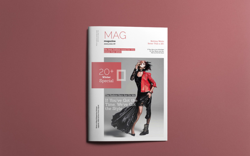 Le meilleur magazine | Modèle de magazine de mode