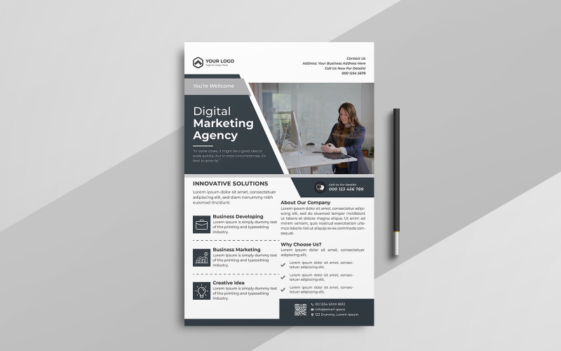 New Business Flyer Template #207812 - TemplateMonster