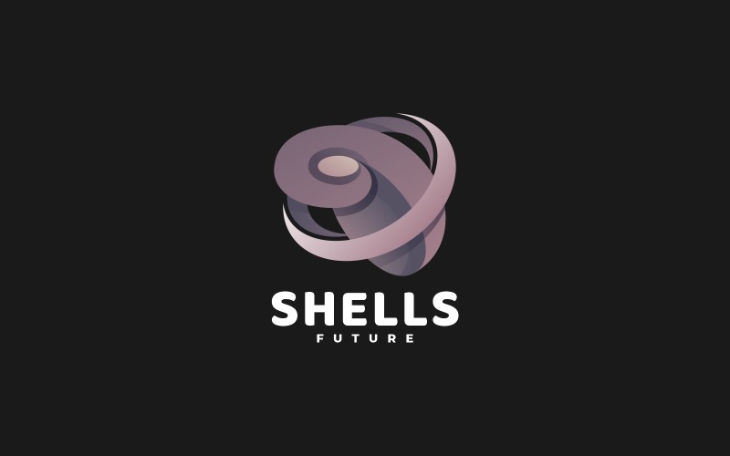 Shell Gradient Logo Style #207885 - TemplateMonster
