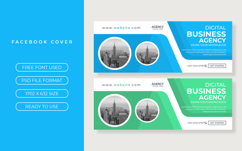 Facebook Cover Banner Design #207953 - TemplateMonster