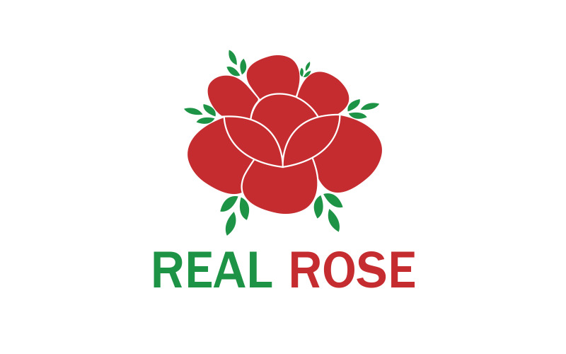Real Rose - Flower Logo Template #207963 - TemplateMonster