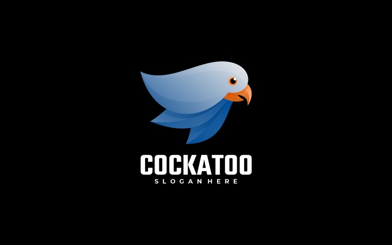 Style de logo de dégradé de cacatoès - TemplateMonster
