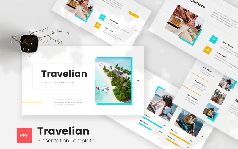 Travelian — Modèle PowerPoint de tourisme de voyage