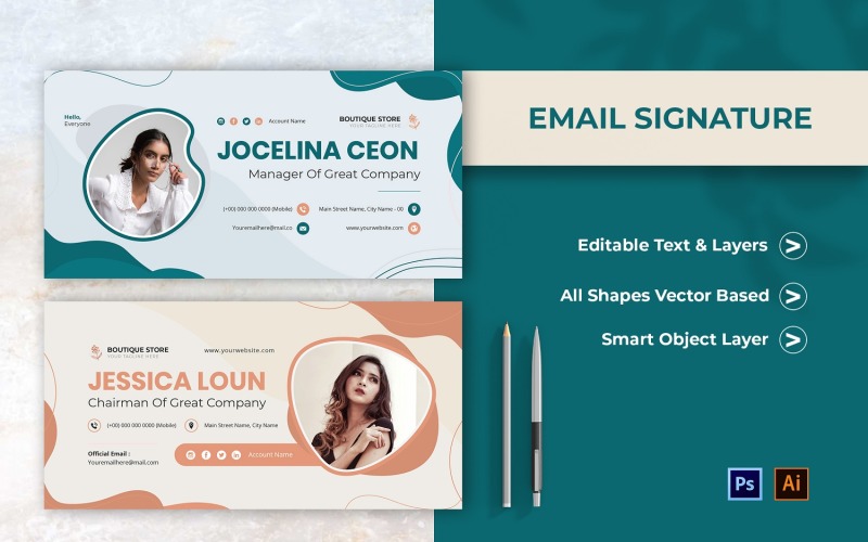 Boutique Store Email Signature #208451 - TemplateMonster