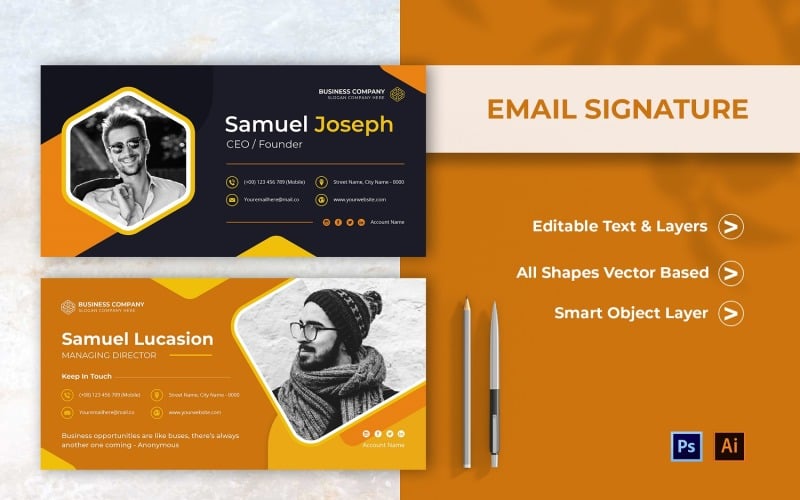 Designer Agency Email Signature #208446 - TemplateMonster