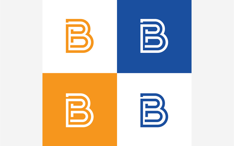 B Harfi Logo Tasarım Şablonu #209906 - TemplateMonster