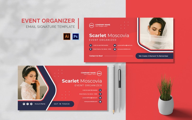 Event Organizer Email Signature #209989 - TemplateMonster