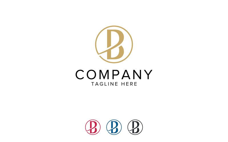 Letter B Circle Logo Design Vector or B Letter logo design