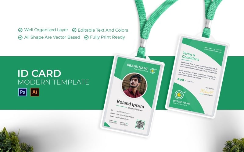 Marketer Target ID Card Template #209963 - TemplateMonster