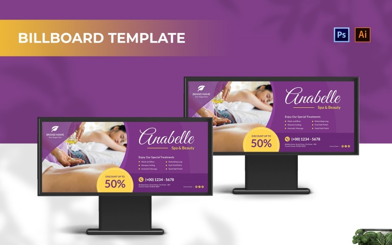 Anabelle Spa Billboard Landscape #210104 - TemplateMonster