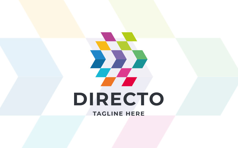 Colorful Arrow Side Professional Logo - TemplateMonster