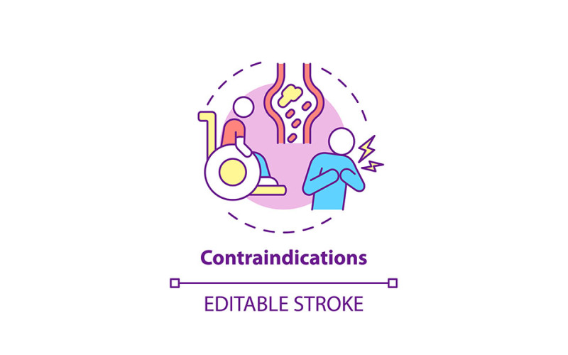 Contraindications Сoncept Icon #212744 - TemplateMonster