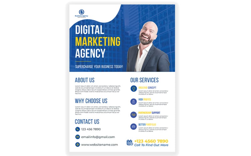 New Business Flyer Template #213289 - TemplateMonster