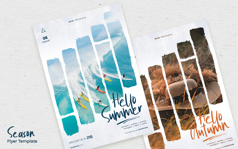 The season - PSD Templates for Flyers - TemplateMonster