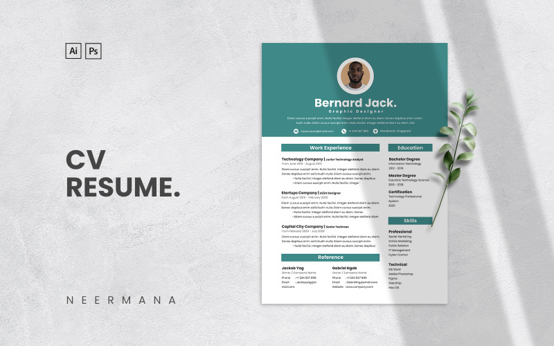 CV CV Vol 12 Plantillas de CV imprimibles - TemplateMonster