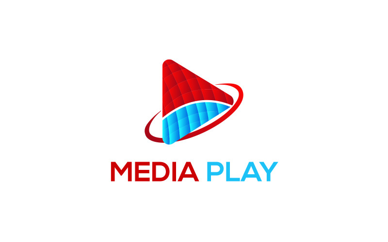 Media Play Logo Template. #213372 - TemplateMonster