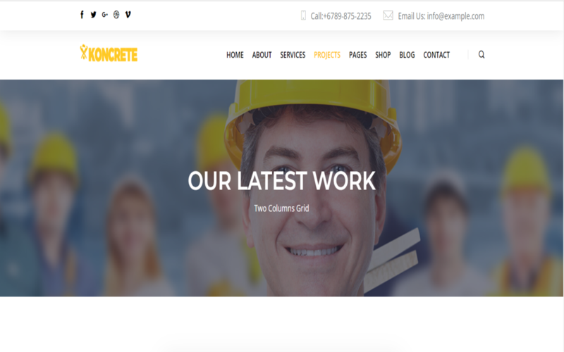 Koncrete - Construction & Building HTML5 Template