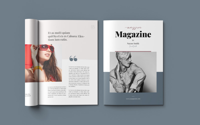 Plantillas de revistas masivas #213641 - TemplateMonster