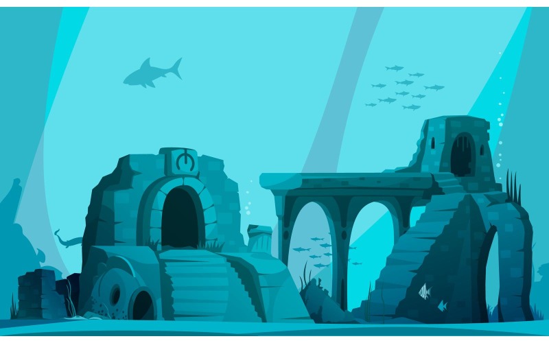 Atlantis Illustration 201212625 Vector Illustration Concept