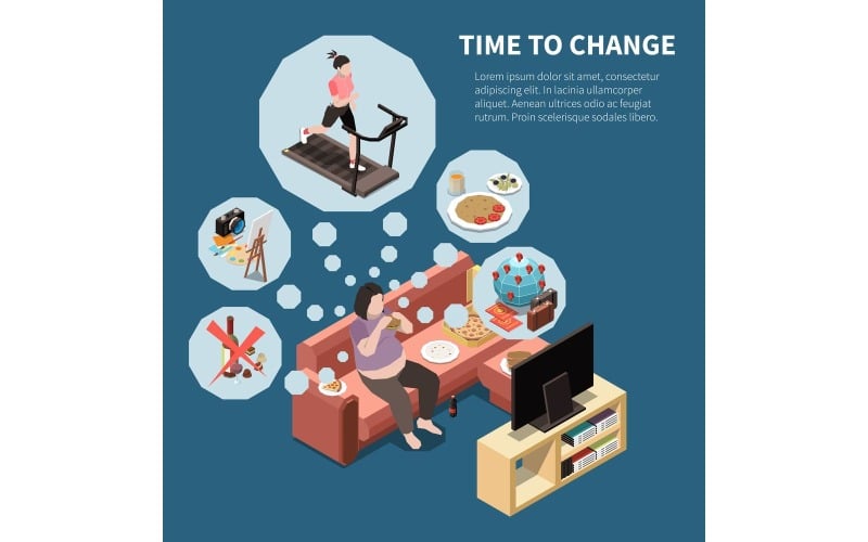 Personal Growth Self Development Isometric 201210905 Vector ...