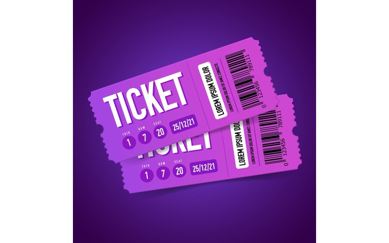 Realistic Tickets 201151806 Vector Illustration Concept