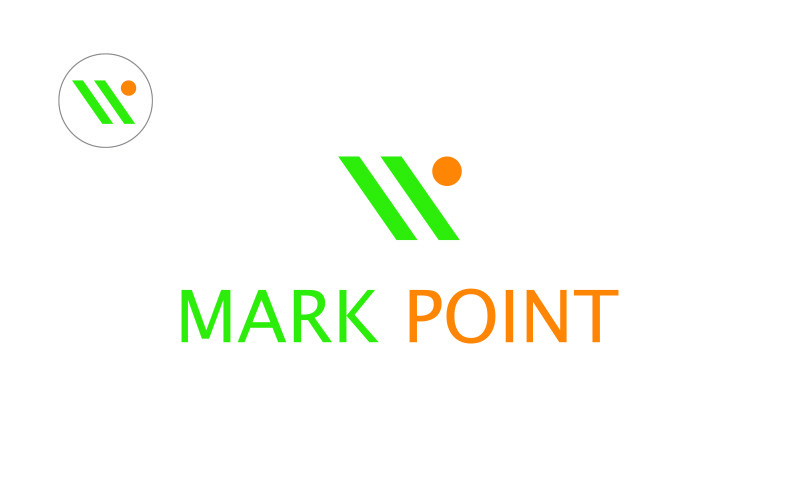 Mark Point - MP Letter Logo #215381 - TemplateMonster
