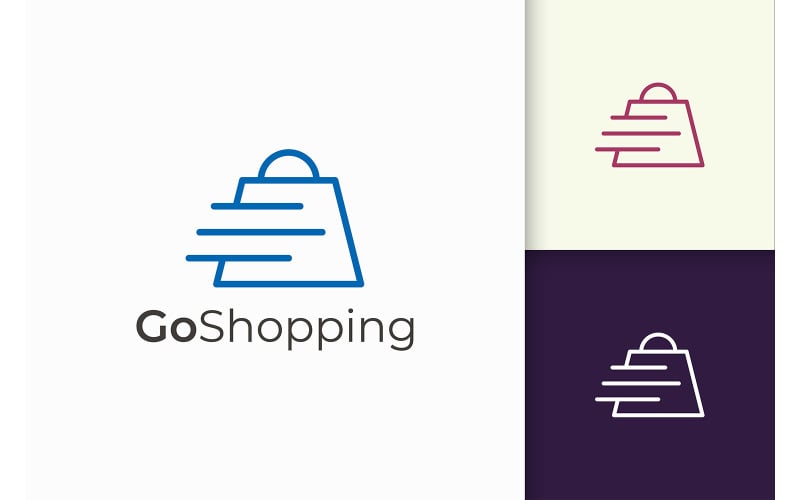 Logo de magasin en simple et moderne - TemplateMonster