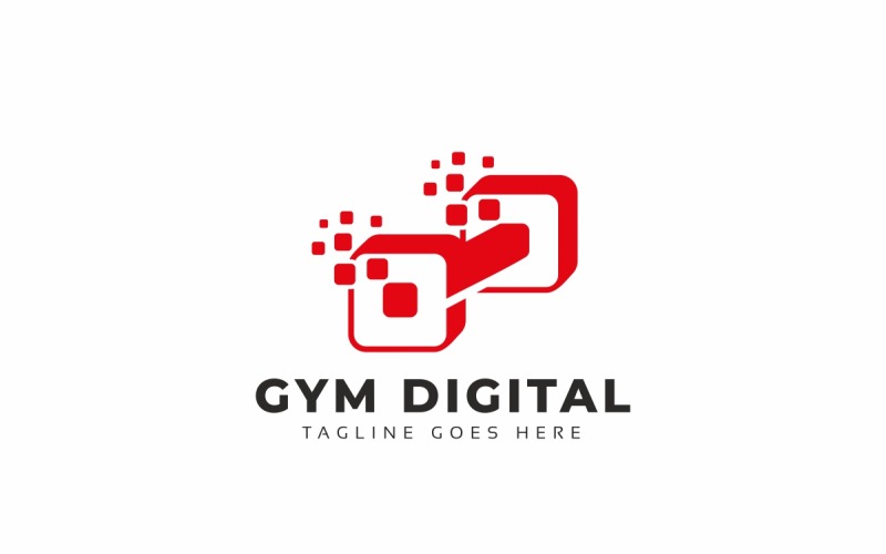 Gym Digital Logo Template #215784 - TemplateMonster