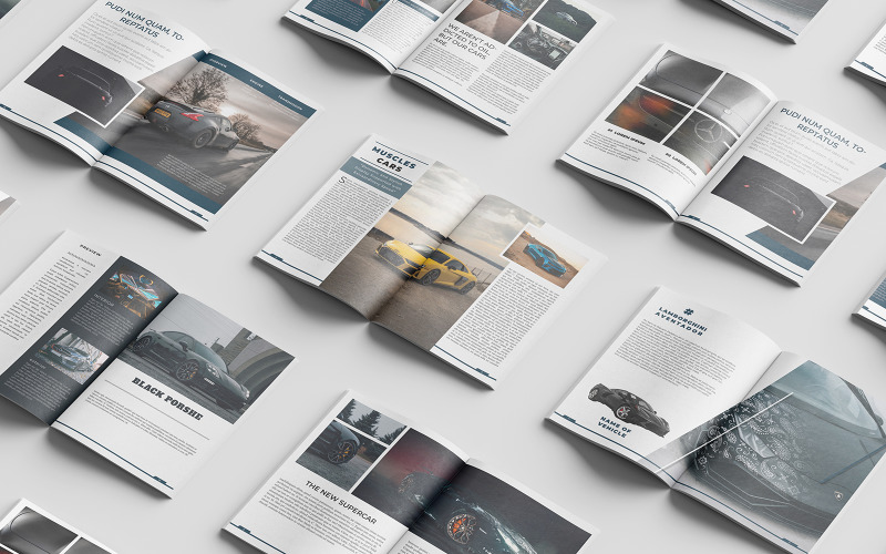 Magazine automobile Indesign #216425 - TemplateMonster