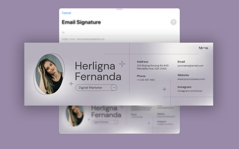Modern Retro Email Signature Template - TemplateMonster