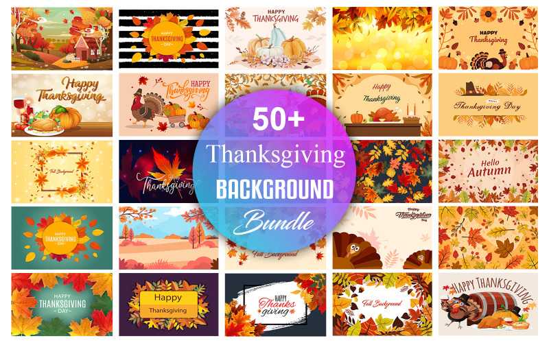 Thanksgiving Background Bundle Free #216409 - TemplateMonster