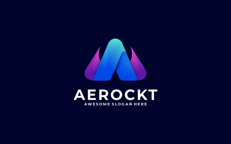 Abstract Letter Gradient Logo #216699 - TemplateMonster