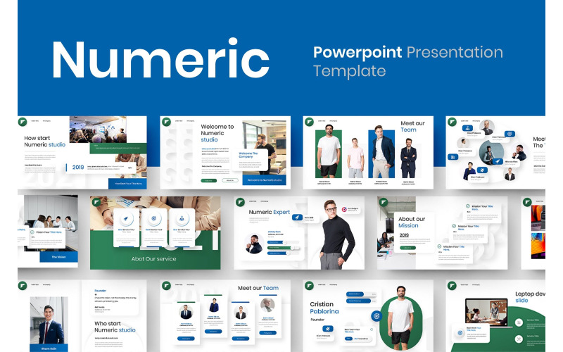 Numeric – Business PowerPoint Template - TemplateMonster Numeric – Business PowerPoint Template - TemplateMonster