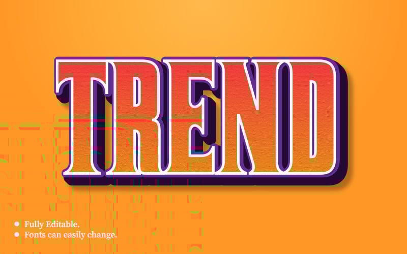 Trend 3D Text Effect Template #217213 - TemplateMonster