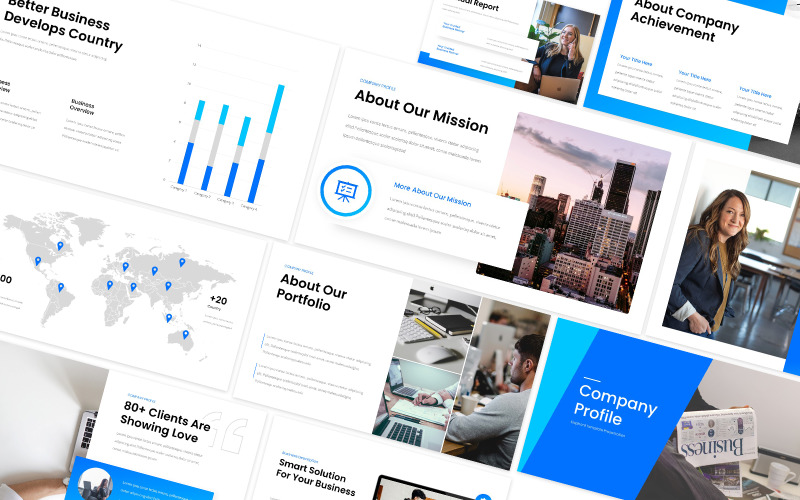Elephant Company Profile Google Slides Template