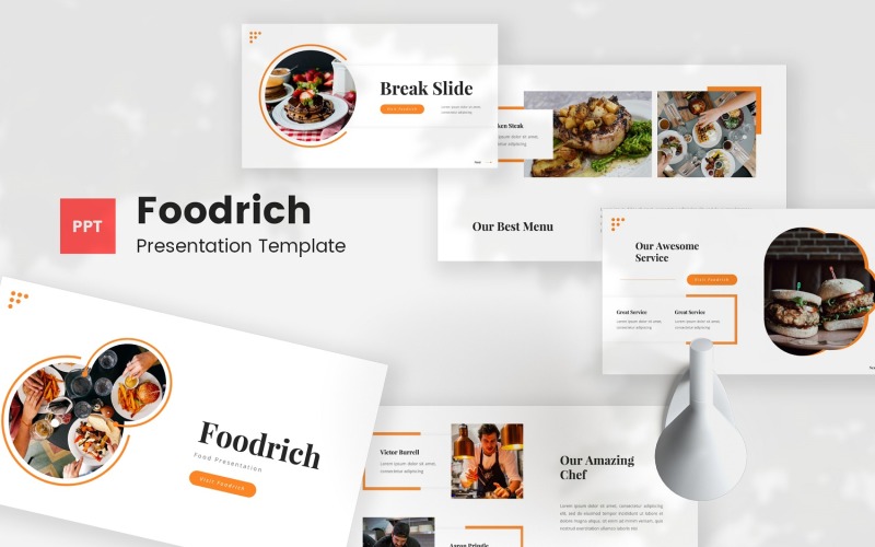 Foodrich — Modello PowerPoint sul cibo - TemplateMonster