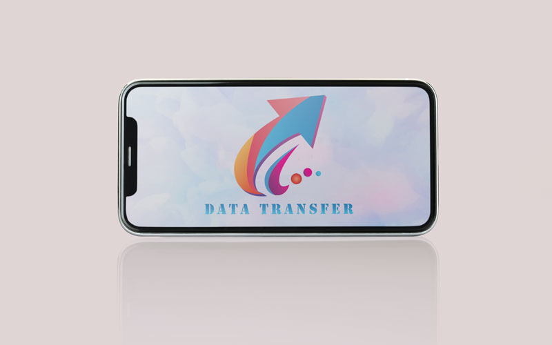 Data-Transfer Logo (Data Transfer Logo) - TemplateMonster