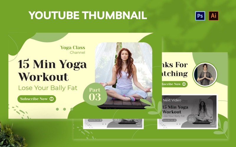 Yoga Class Youtube Thumbnail #217846 - TemplateMonster