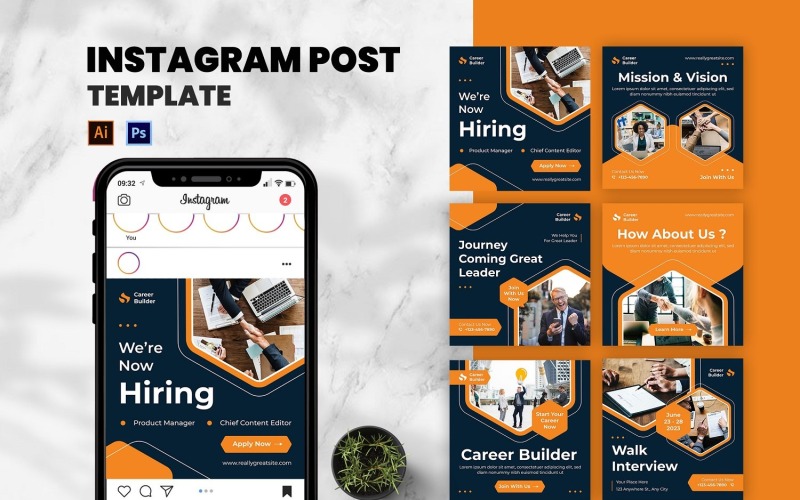 Career Builder Instagram Post #218628 - TemplateMonster