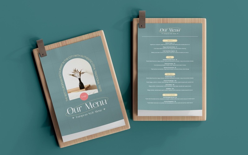 Fine Dinning European Menu #218809 - TemplateMonster