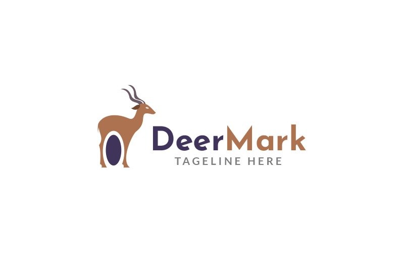 Deer Mark Logo Design Template Vol 3 - TemplateMonster